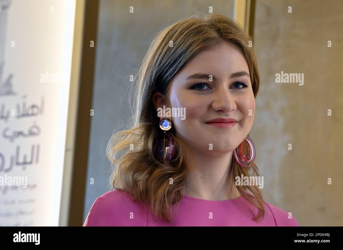 Cairo, Egypt, 14 March 2023, Crown Princess Elisabeth pictured at a ...