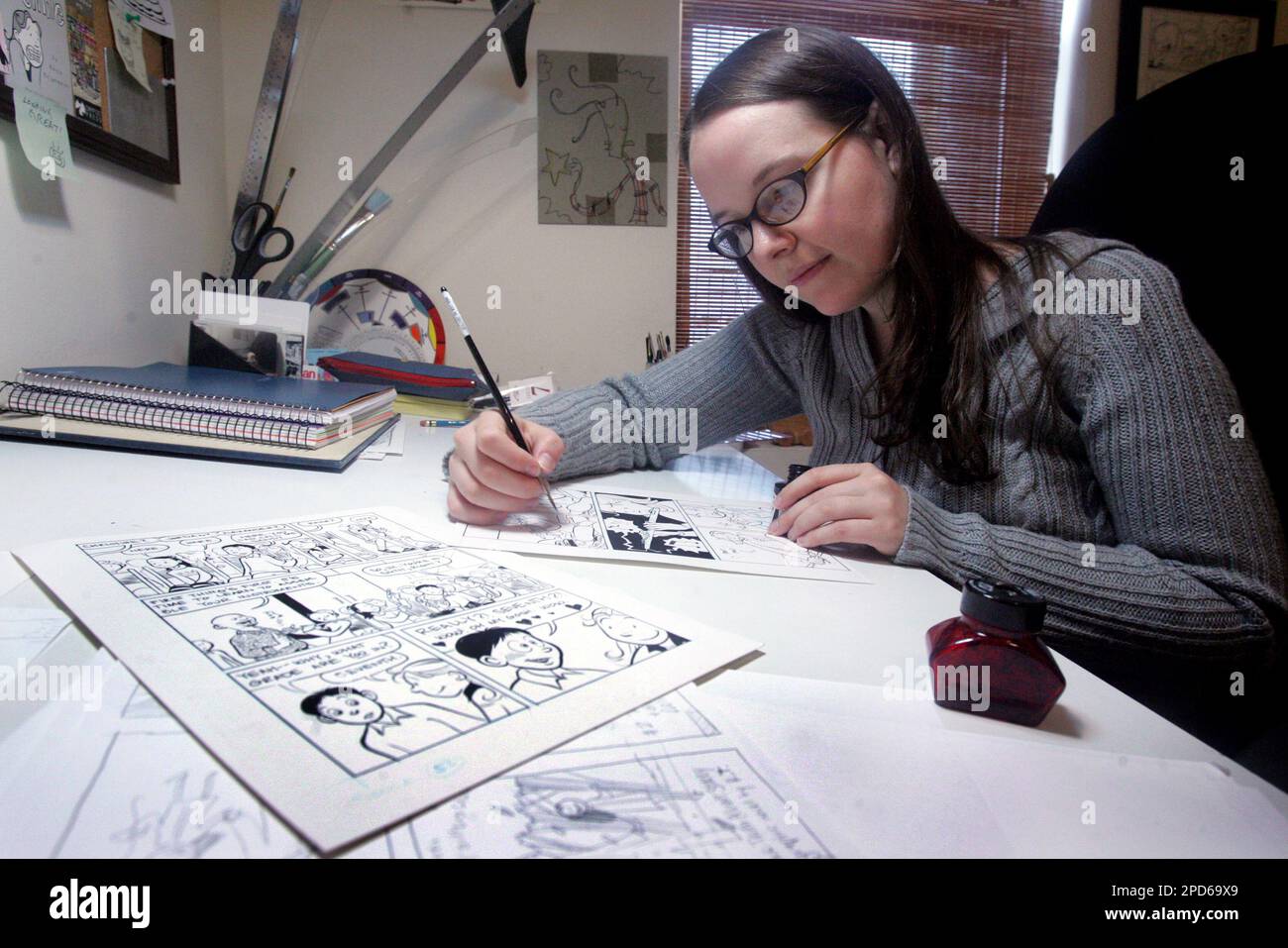 ** ADVANCE FOR WEEKEND EDITIONS, APRIL 20-23 **Cartoonist Raina ...