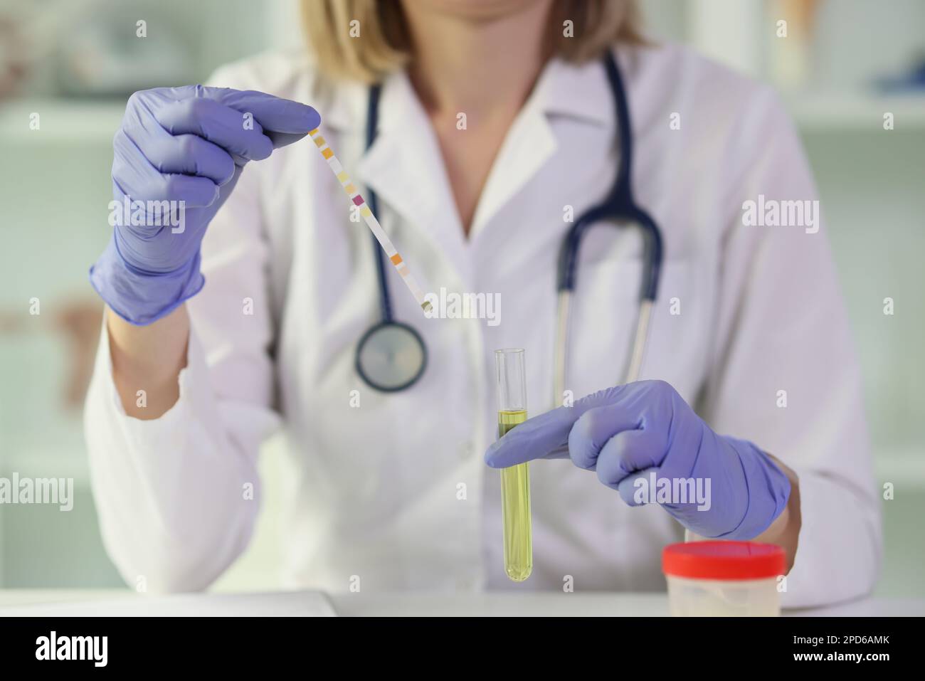 Female scientist conducts biotechnology hi-res stock photography and ...
