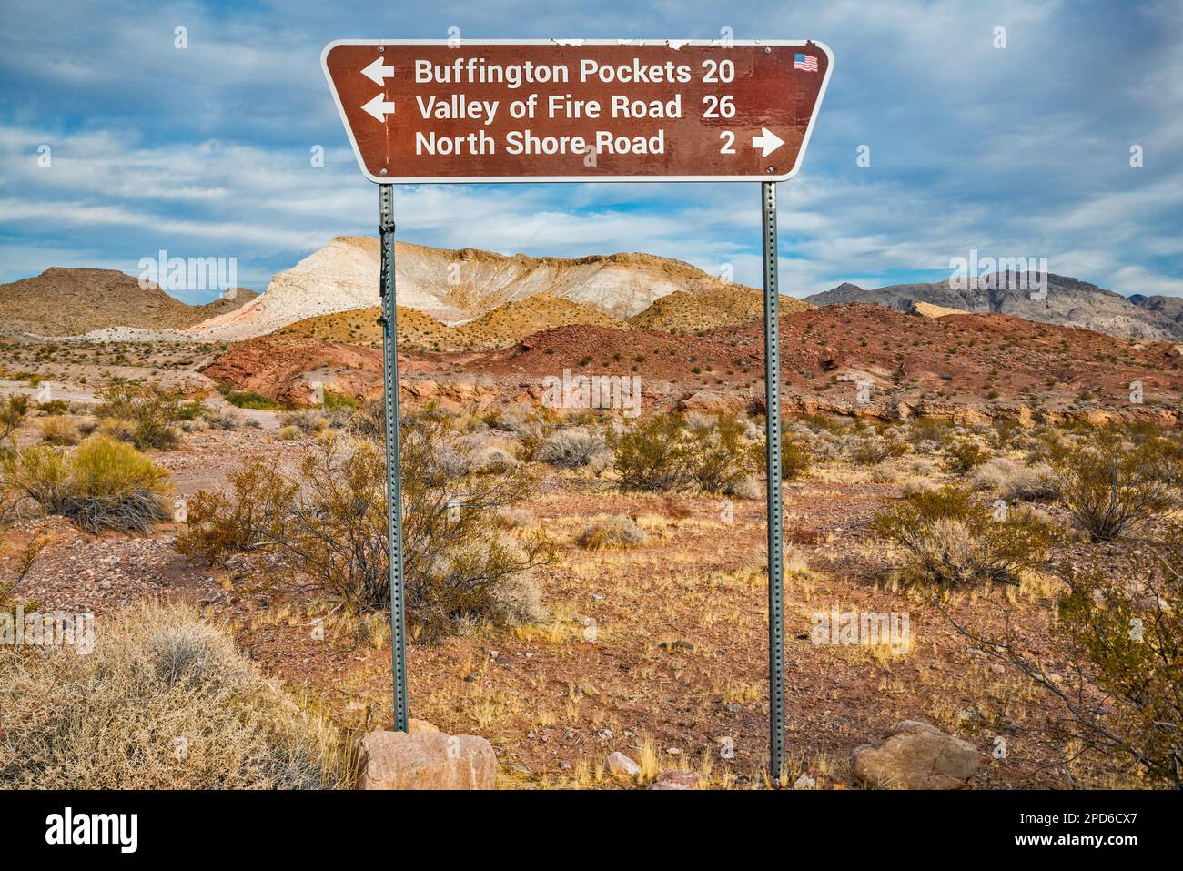Direction sign at Bitter Spring Trail Back Country Byway, Bitter Spring ...