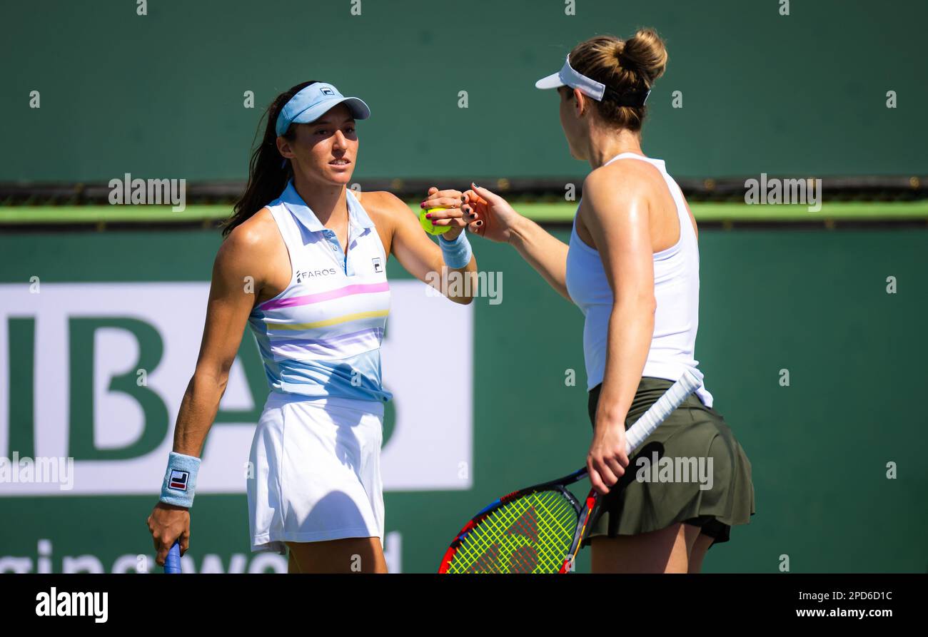 Gabriela Dabrowski of Canada & Luisa Stefani of Brazil in action during ...