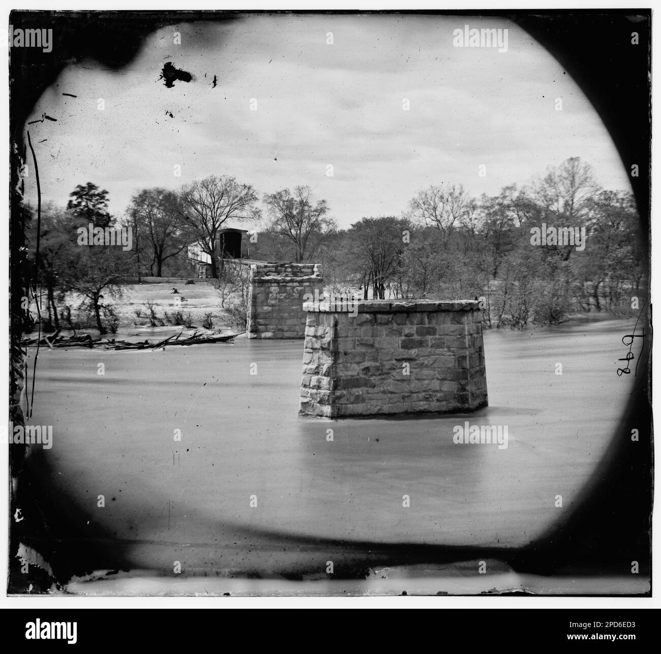 Richmond, Virginia Ruins of Richmond & Danville Railroad bridge; the ...