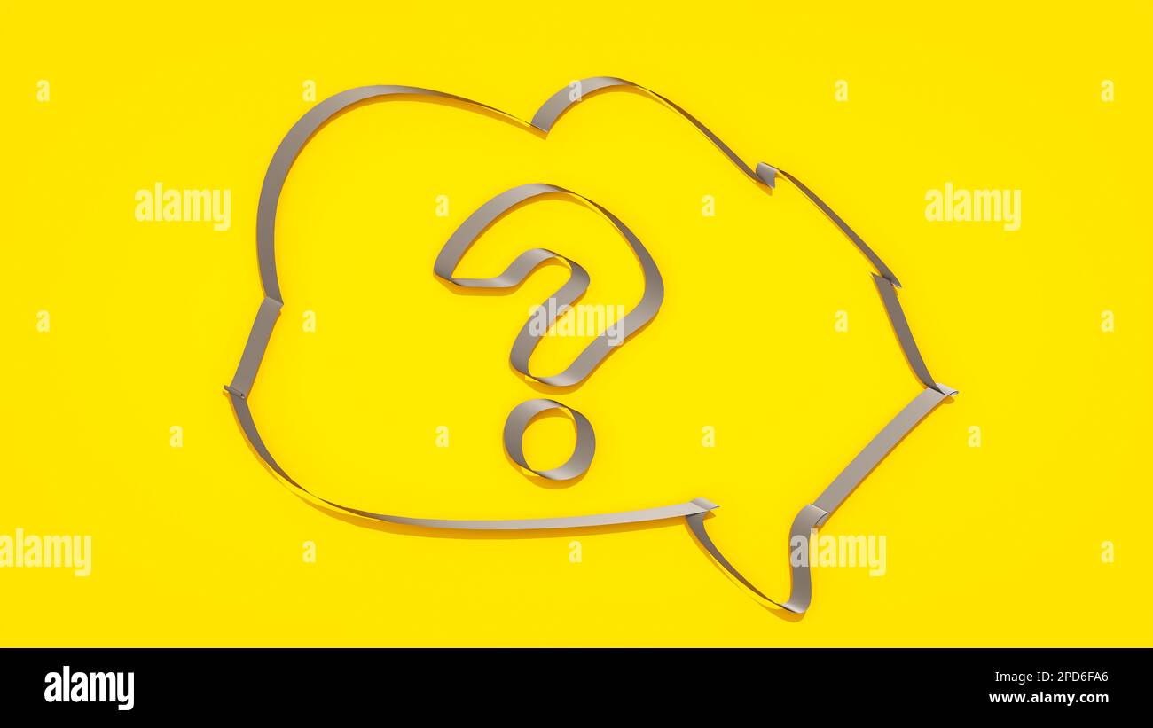 question mark bubble Stock Photo - Alamy
