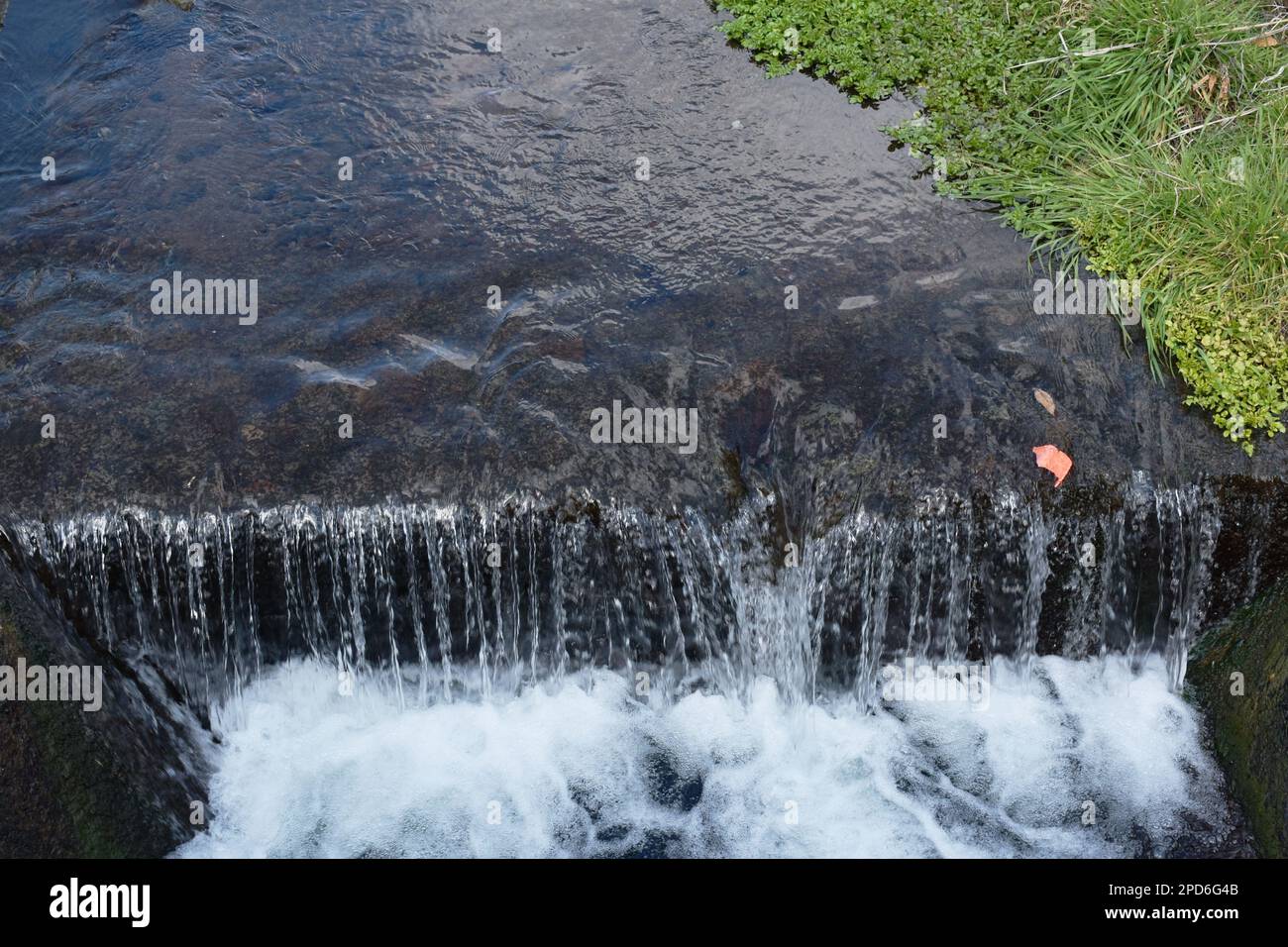 flush way for drain water and protect flooding in street at Yufuin ...