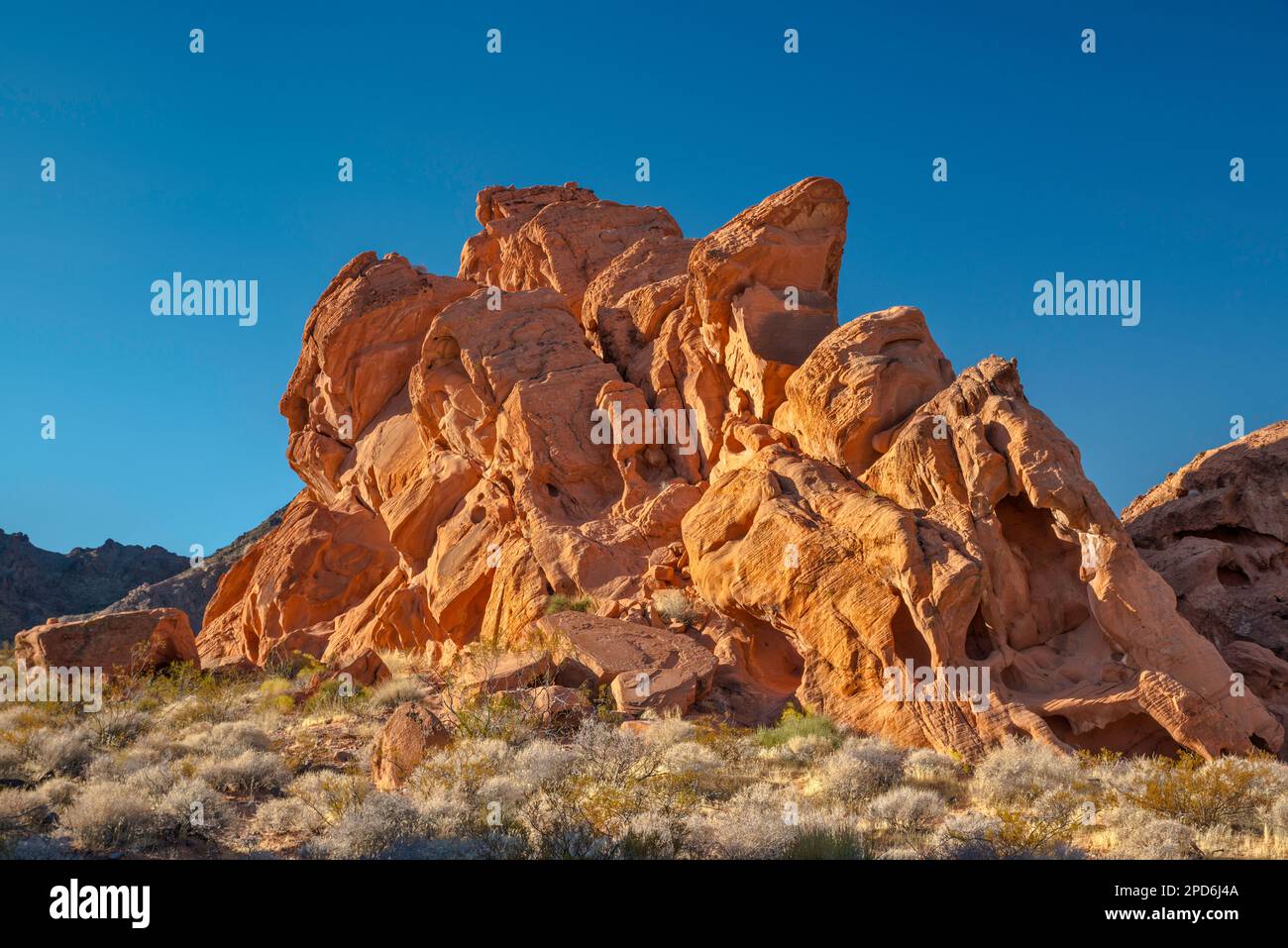 Aztec sandstone rock formations at Redstone Trail, Redstone Petrified ...