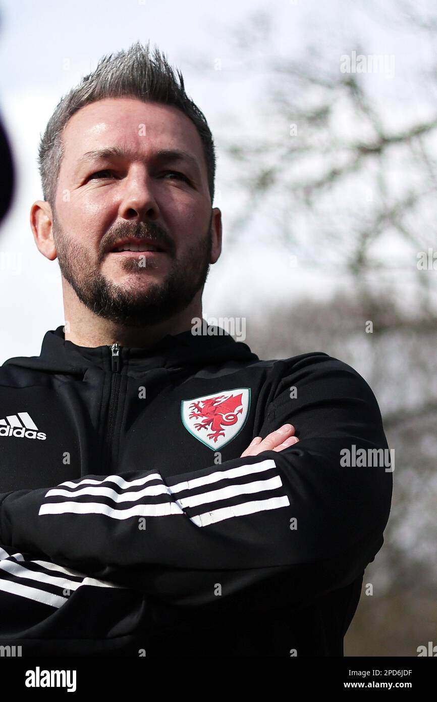 Cardiff, UK. 14th Mar, 2023. Matty Jones, the head coach/manager of ...