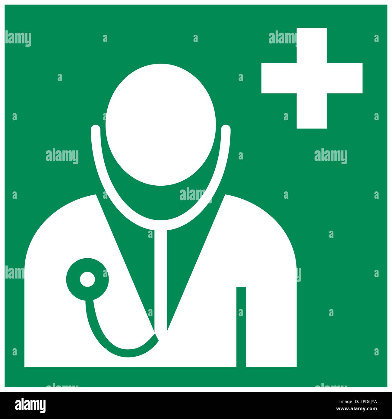 ISO 7010 Doctor sign Stock Photo - Alamy