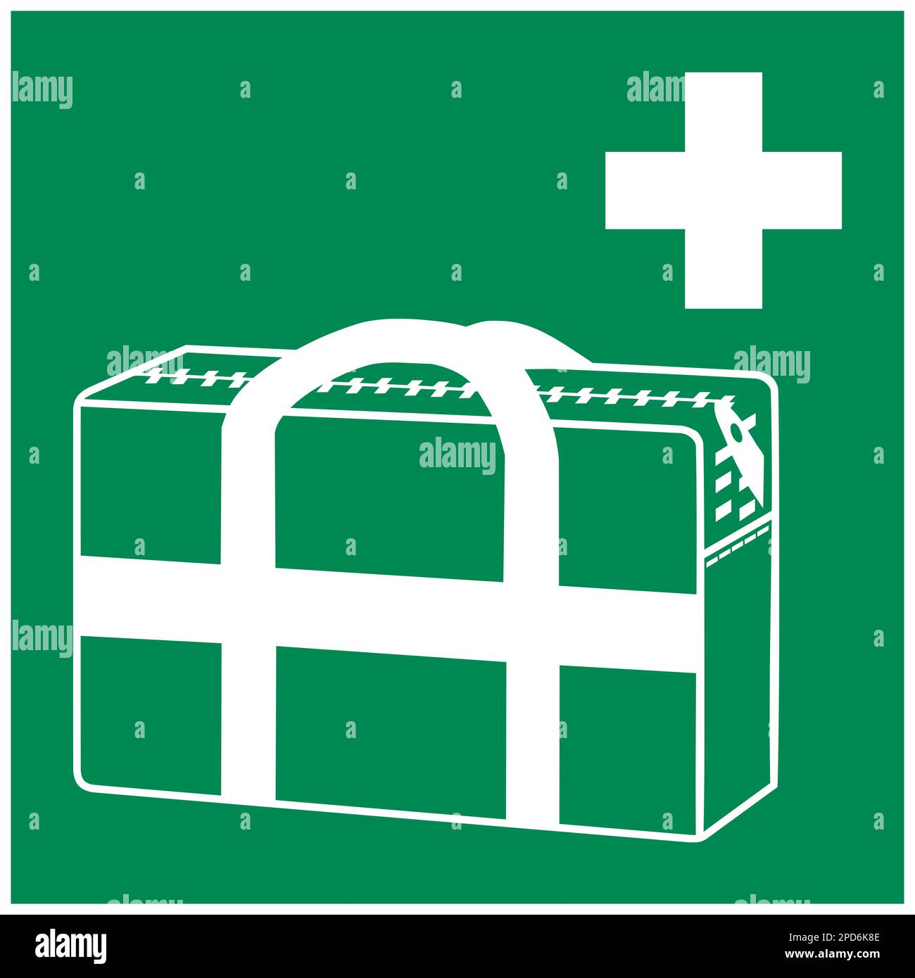 ISO 7010 medical grab bag sign Stock Photo - Alamy