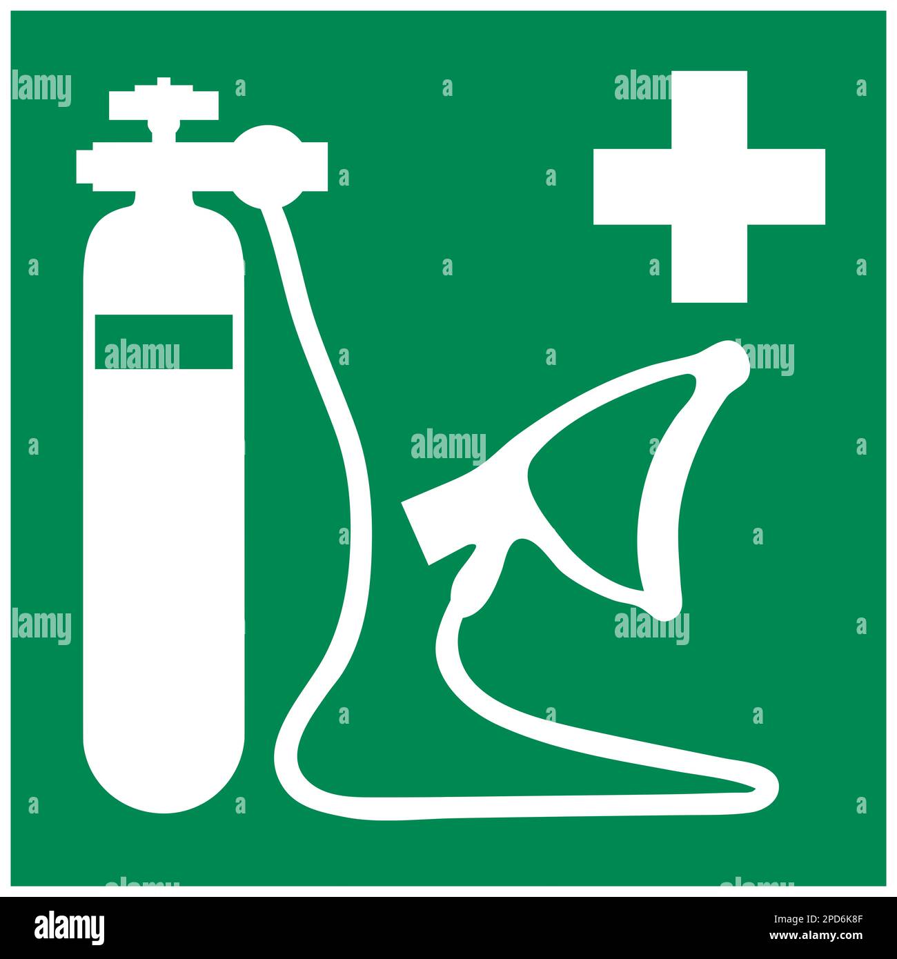 ISO 7010 oxygen resuscitator sign Stock Photo - Alamy
