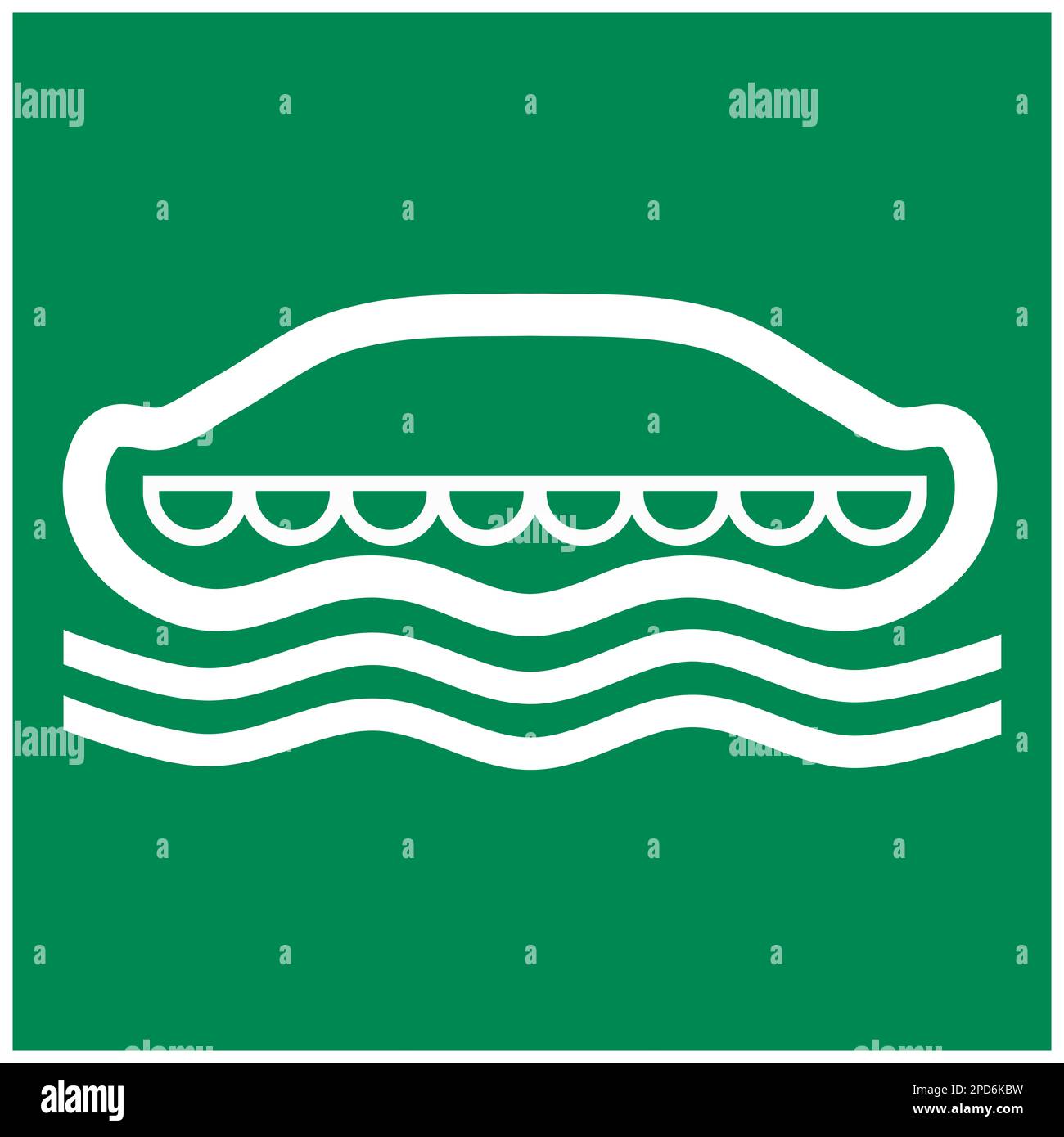 ISO 7010 lifeboat sign Stock Photo - Alamy