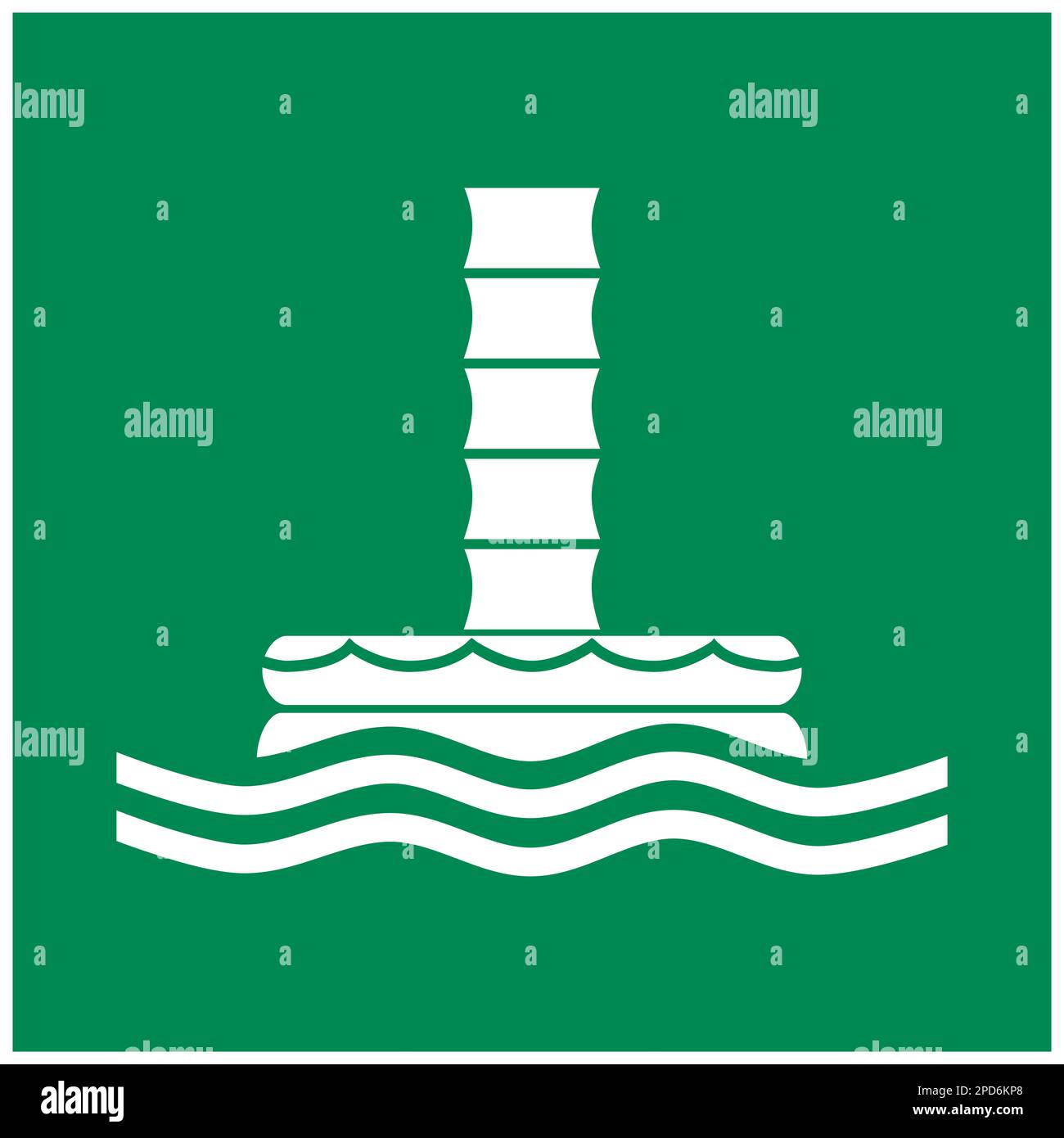 ISO 7010 Marine evacuation chute sign Stock Photo - Alamy