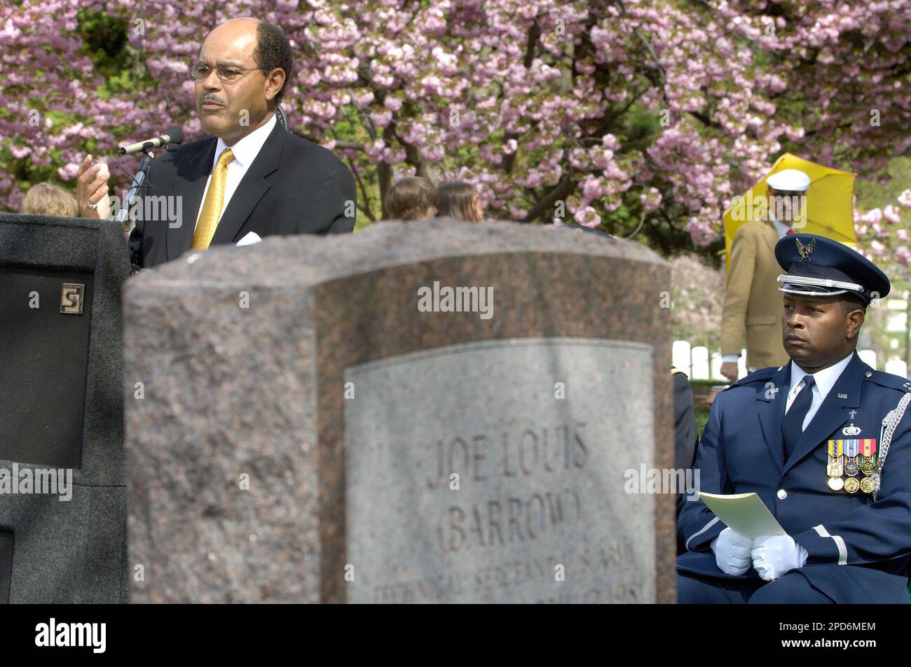 Joe Louis Barrow, Jr., speaks as U.S. Air Force Chaplain Captain ...