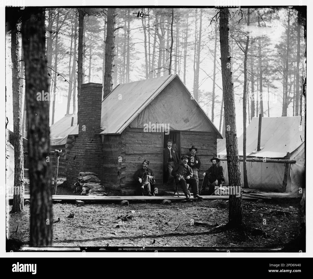 Brandy Station, Virginia. Officer's winter quarters headquarters Army ...