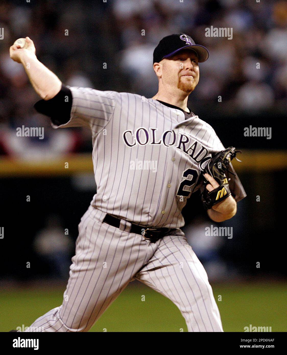 Colorado Rockies' Aaron Cook pitches in the first inning during a Major ...