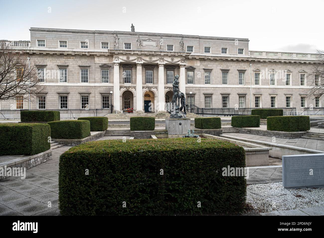 The back of the old Customs House, Dublin, Ireland Stock Photo - Alamy