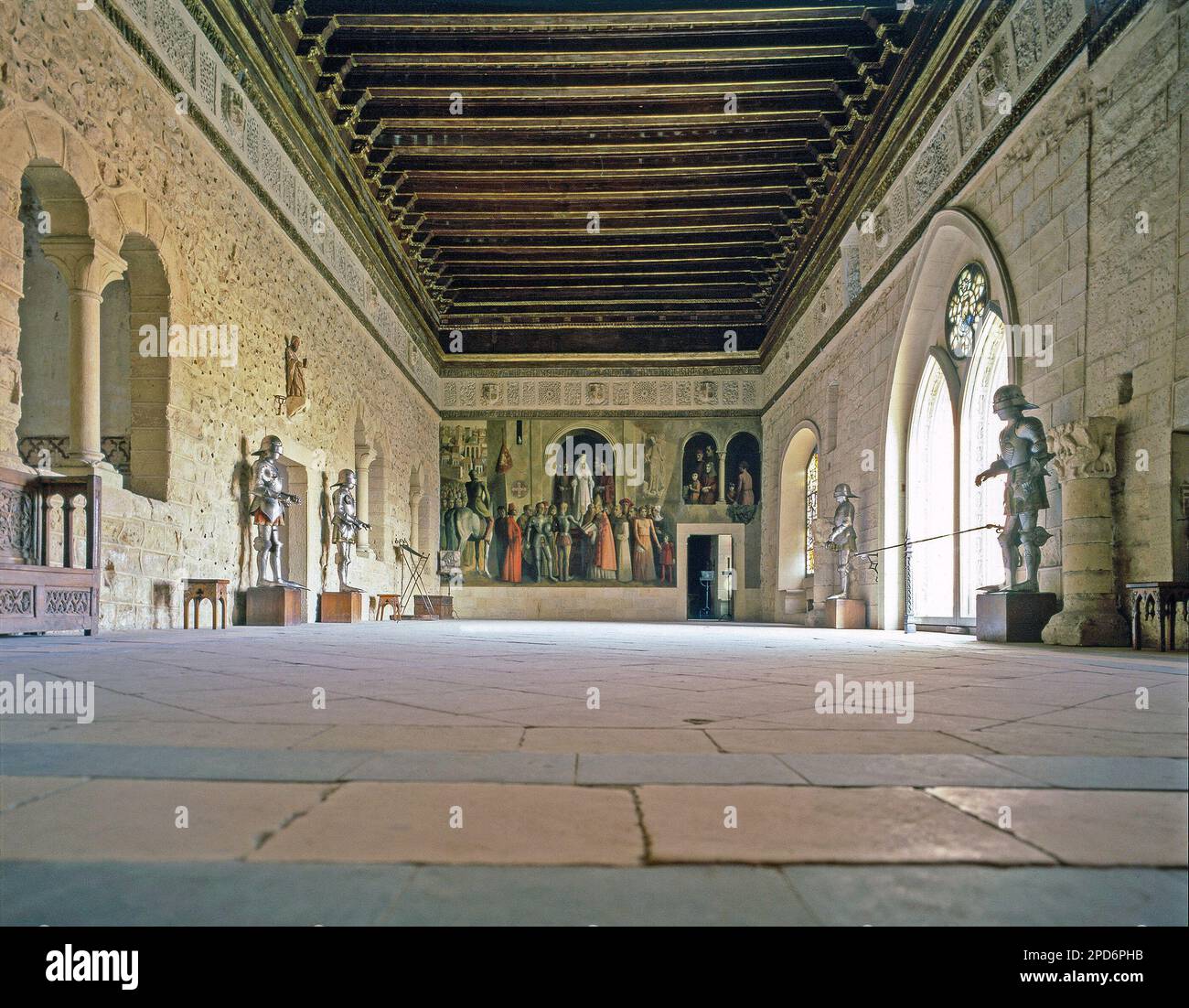 Interior in Castle Alcazar, Segovia Stock Photo - Alamy
