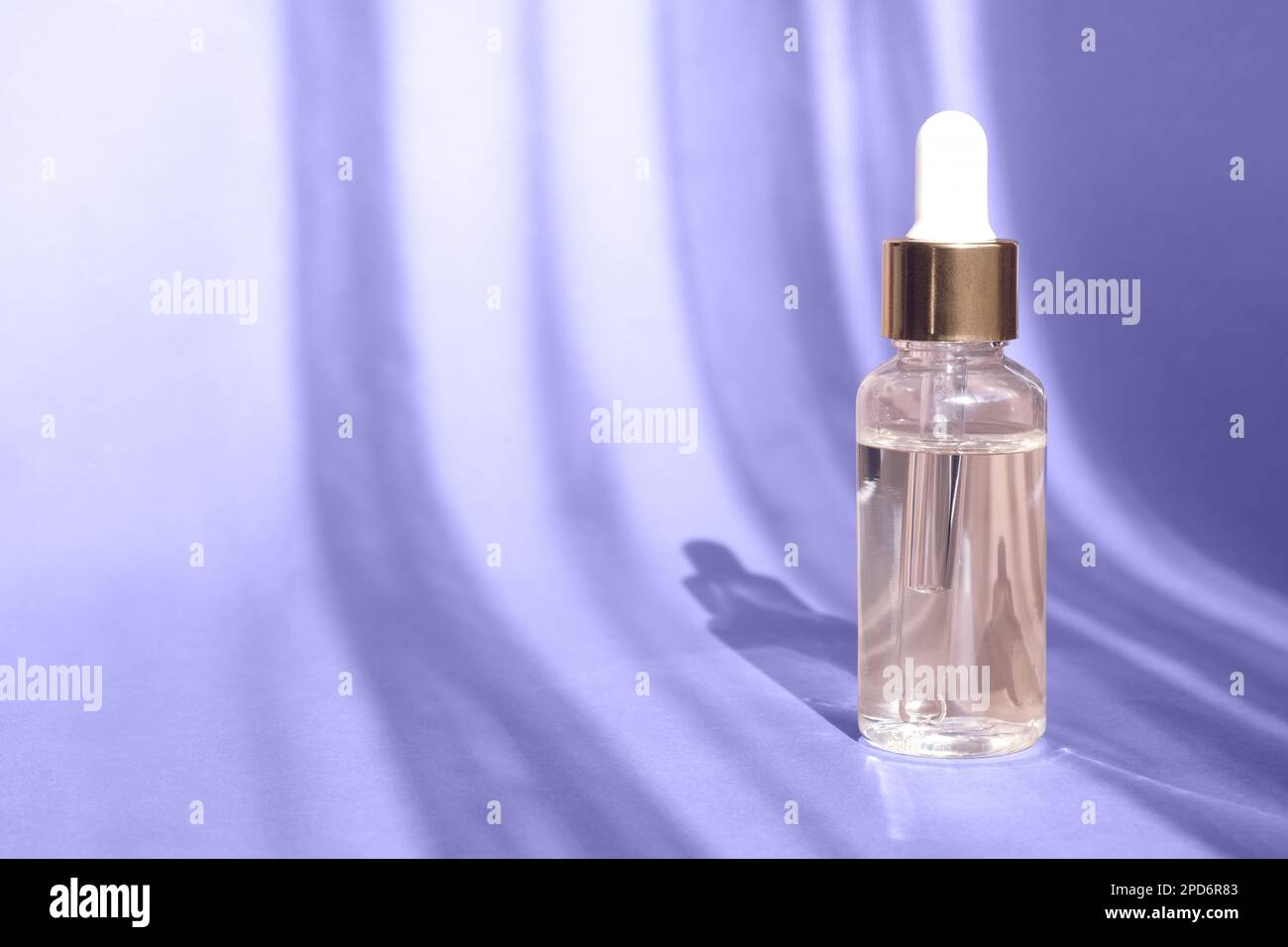 Natural oil cosmetics on neutral background. Dropper glass Bottle Mock ...