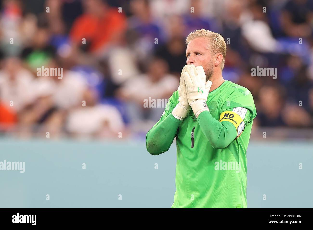 Kasper Schmeichel of Denmark seen during the FIFA World Cup Qatar 2022 ...