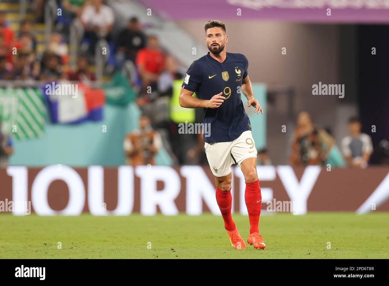 Olivier Giroud of France in action during the FIFA World Cup Qatar 2022 ...