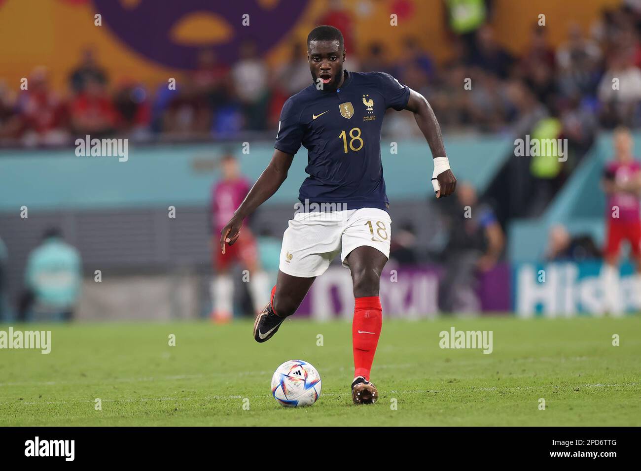 Dayot Upamecano of France in action during the FIFA World Cup Qatar ...