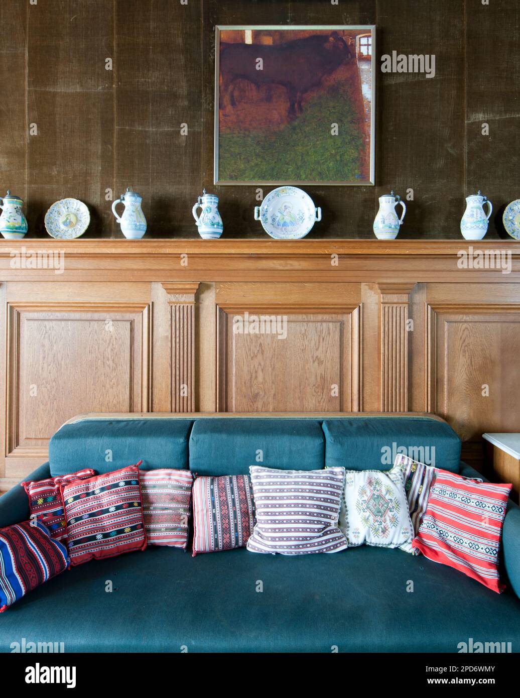 detail of the living room in historic Villa Paulick where Gustav Klimt ...