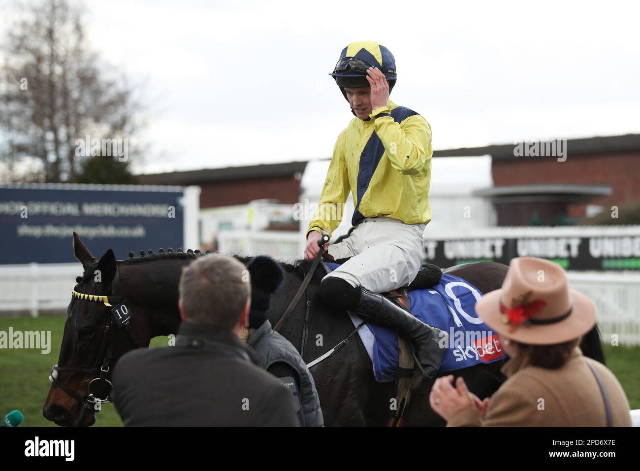 Prestbury Park, Cheltenham, UK on 14 March 2023. Marine Nationale T ...