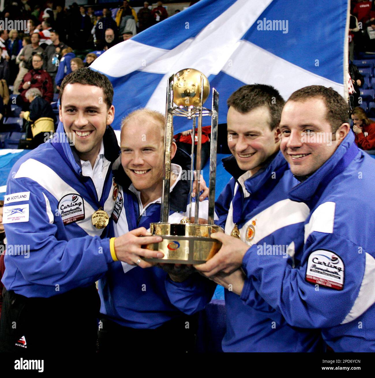 Scotland's curling team, from left, David Murdoch, Ewan MacDonald ...