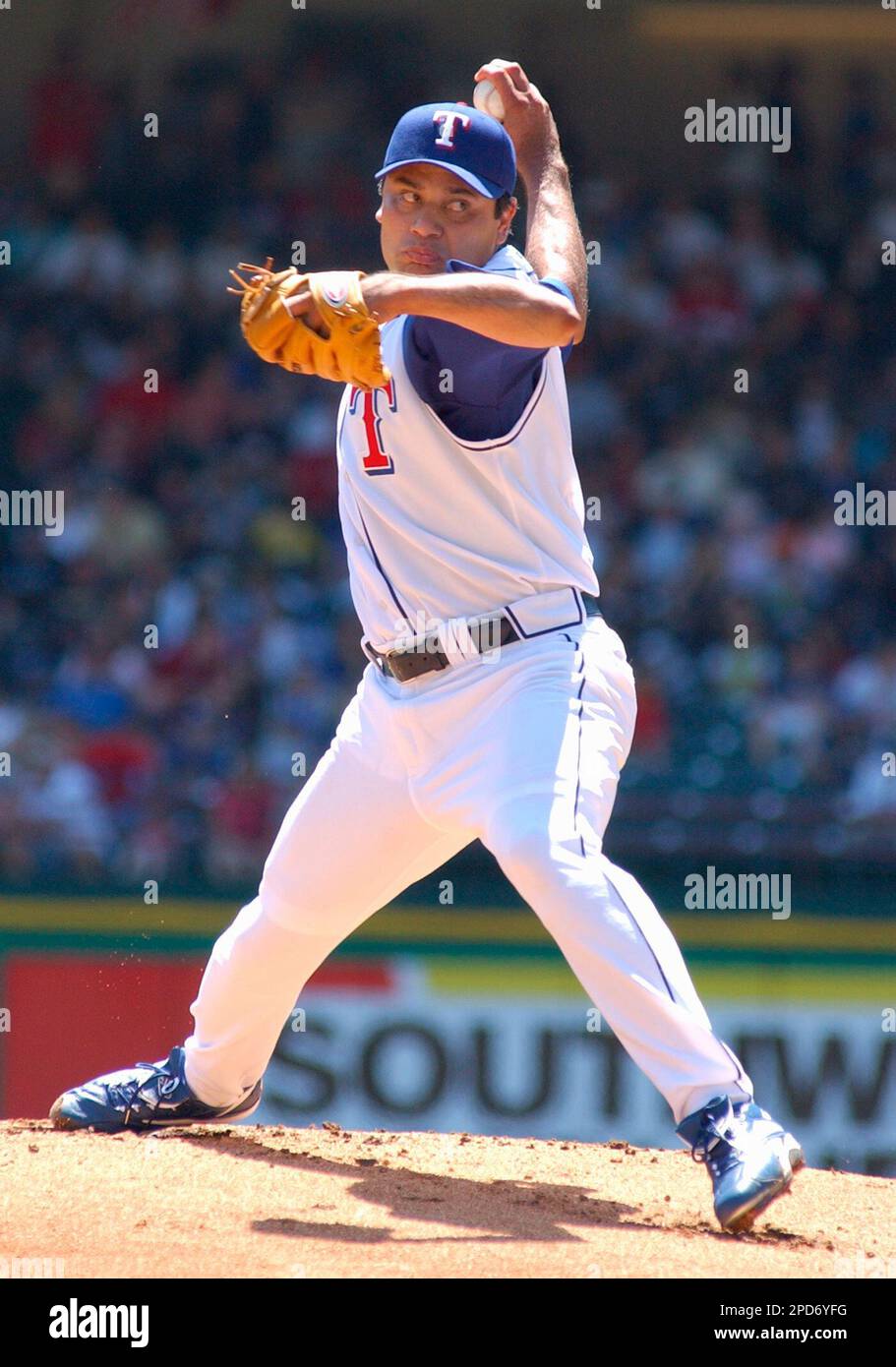 Texas Rangers' Vicente Padilla pitches in the first inning against the ...