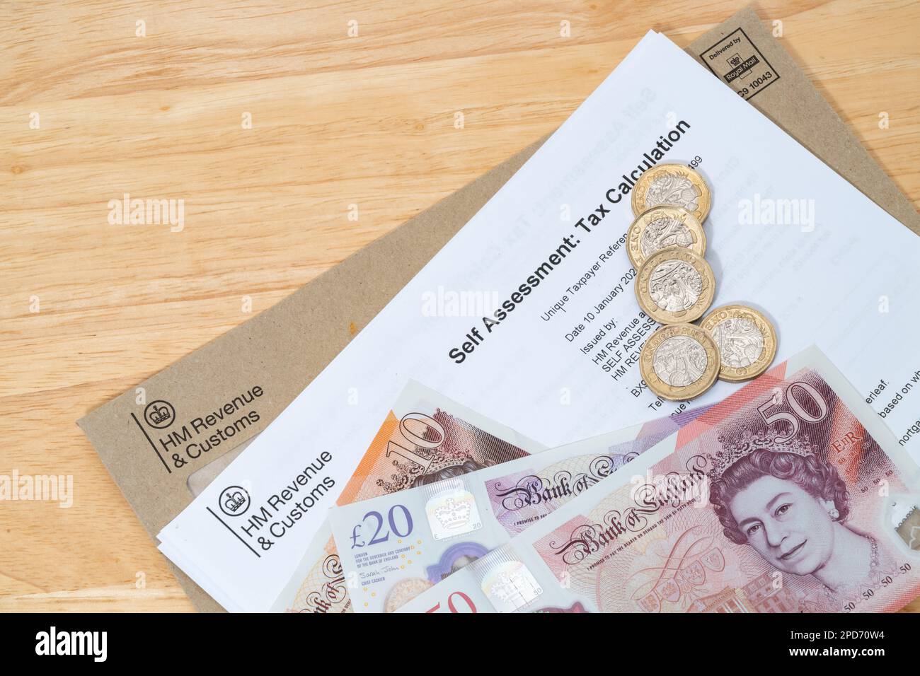 London, United Kingdom - March 7th 2023: HM Revenue and Customs forms ...