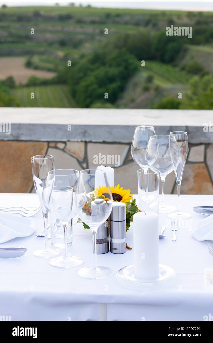 a table ready for a meal Stock Photo - Alamy