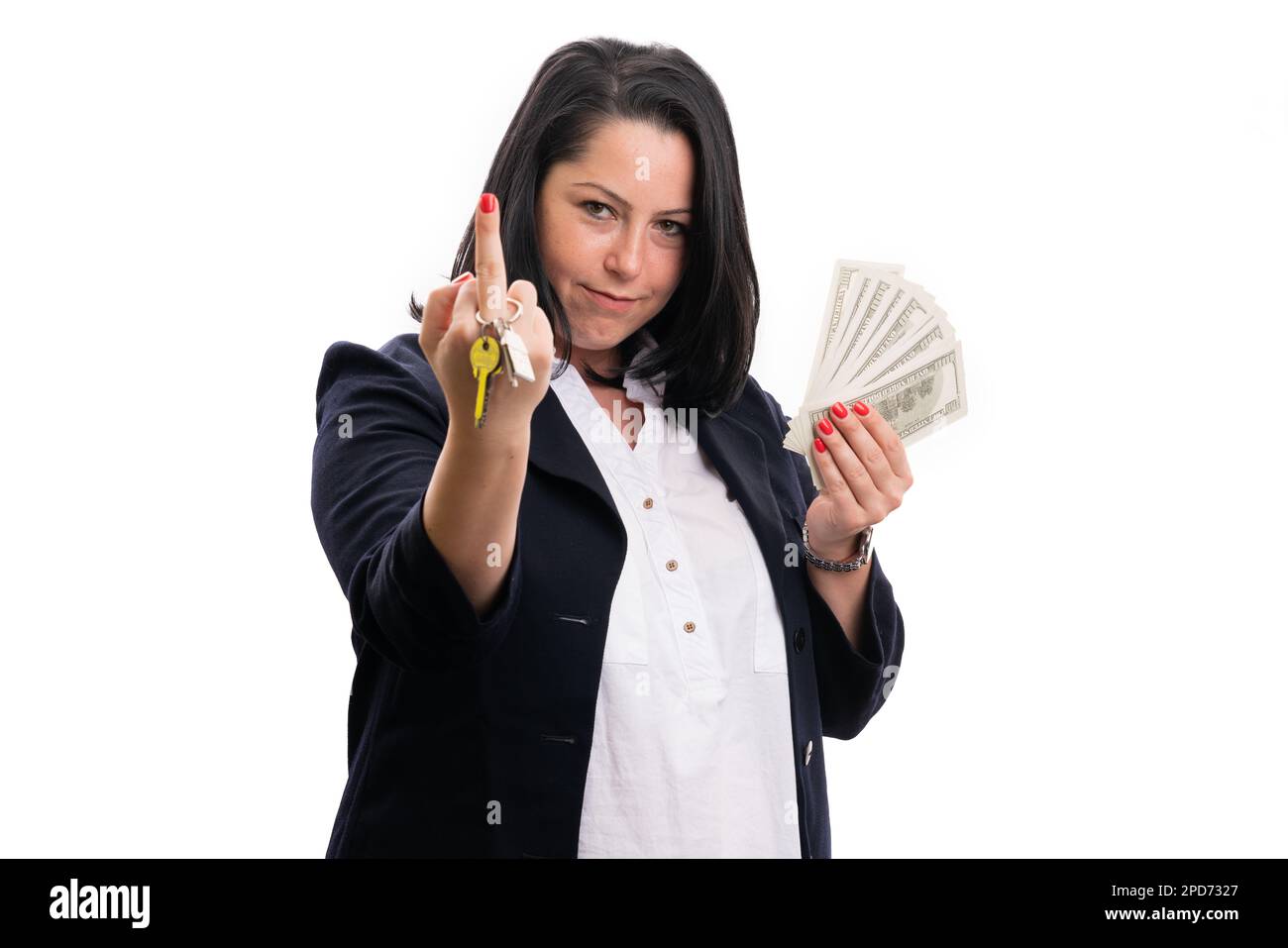 Money greedy woman hi-res stock photography and images - Alamy