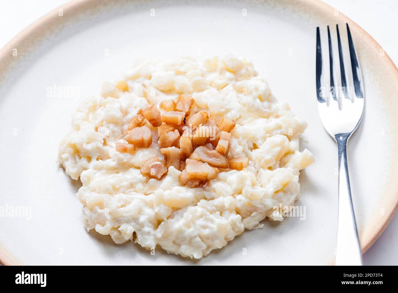 typical Slovakian food called halusky Stock Photo - Alamy