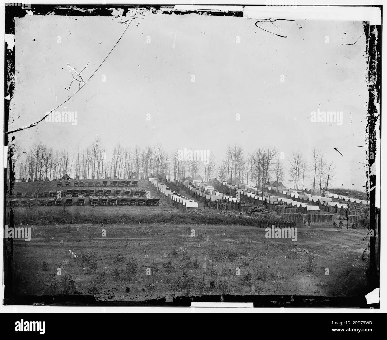 Rappahonnock Station, Virginia. General view of 50th New York Engineers ...