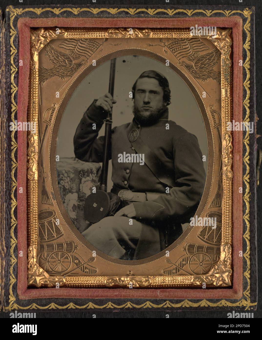 Private David Braley of Co. B, 18th Maine Infantry Regiment and Co. B, 1st Maine Heavy Artillery ...