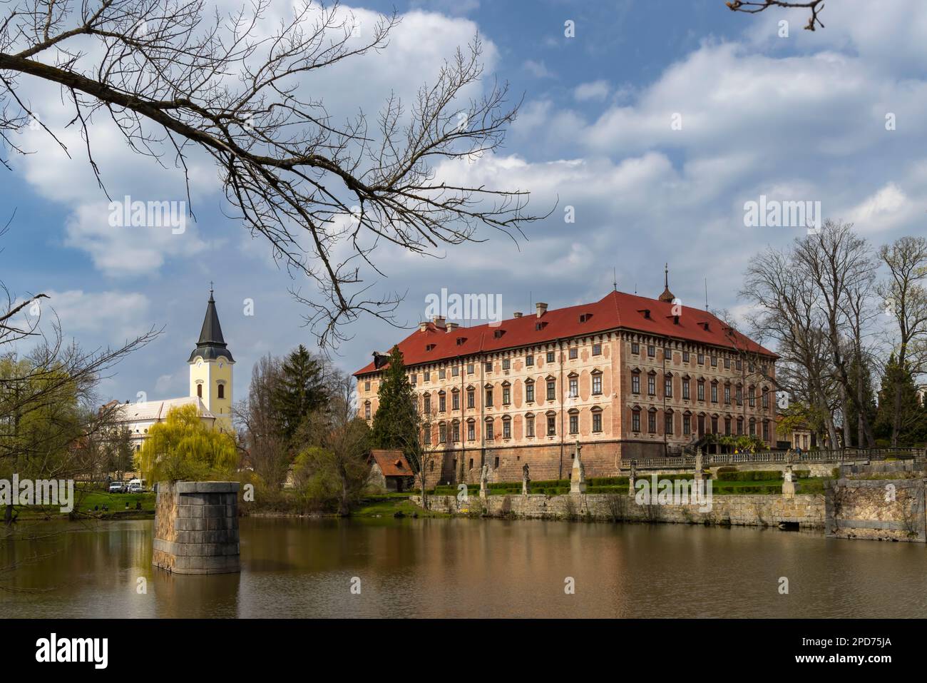 Libochovice Palace in Czech Republic Stock Photo - Alamy