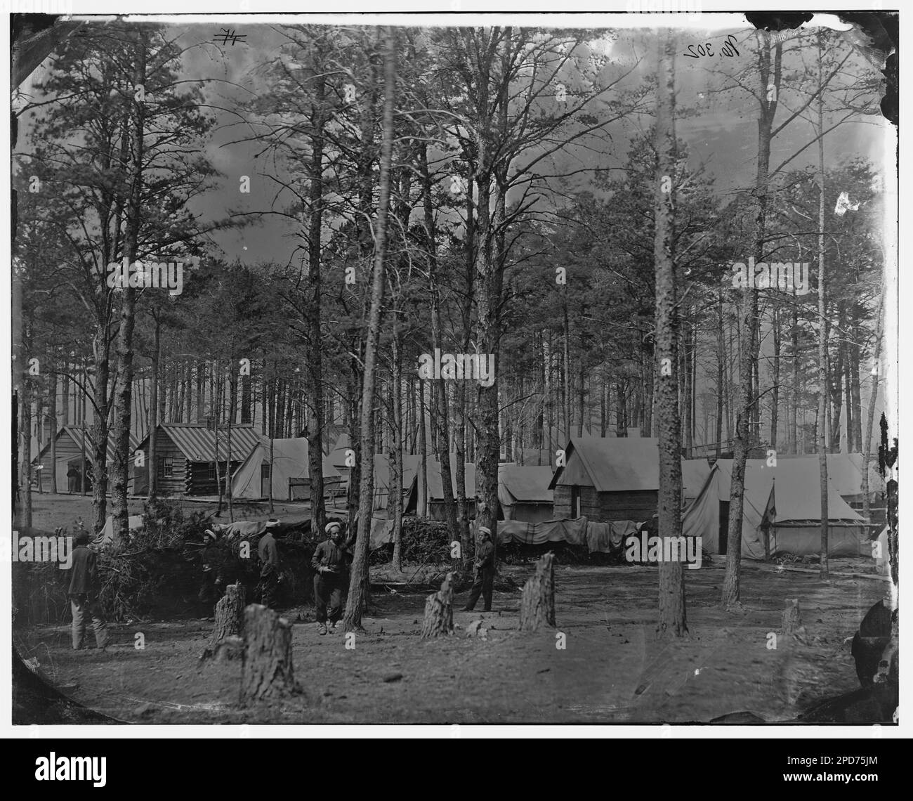 Brandy Station, Virginia. Camp at headquarters, Army of the Potomac ...