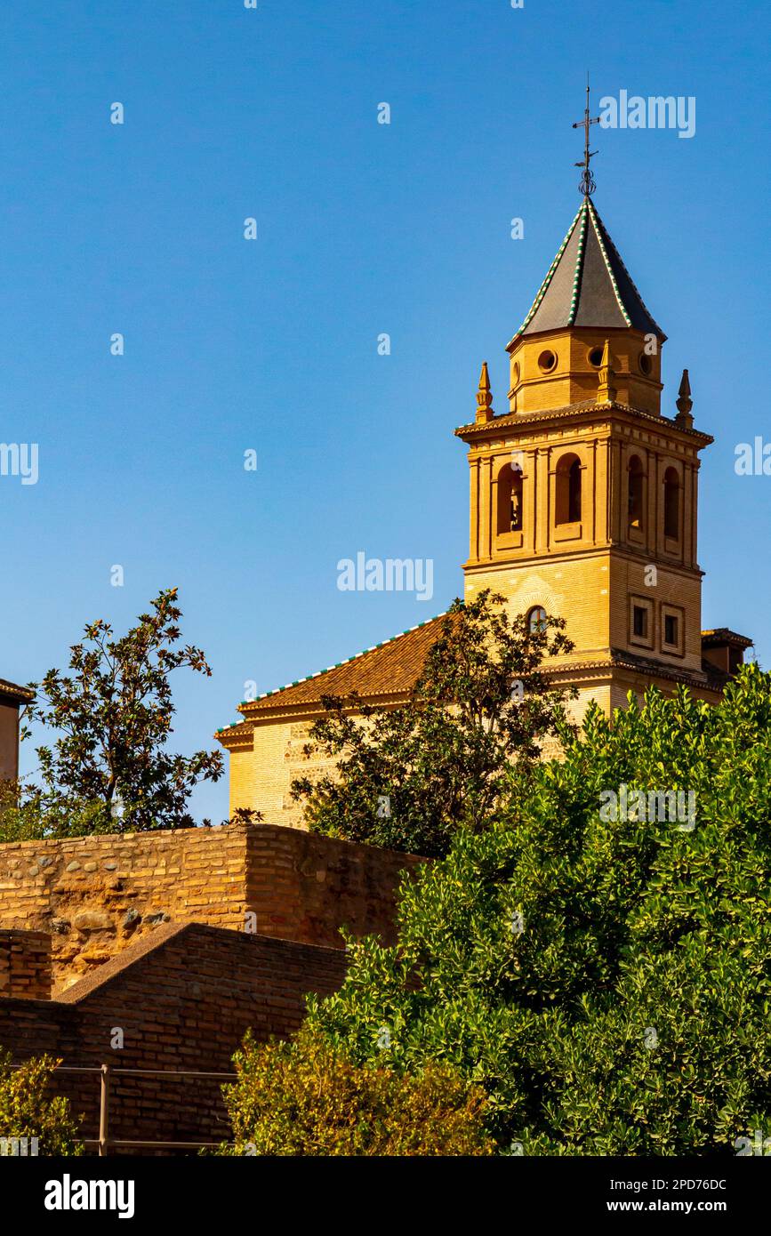 Church of Santa Maria de la Alhambra at the Alhambra Palace in Granada ...