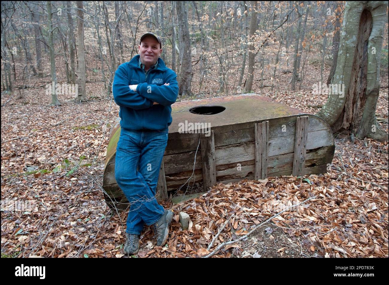 USA; DATE: Photojournalist Doug Graham poses in front of a submarine ...