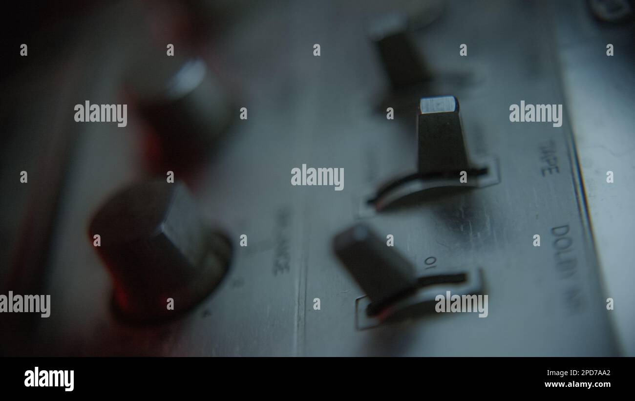 Boombox Vintage Radio Buttons Macro Close-up, Amazing Tape Display ...