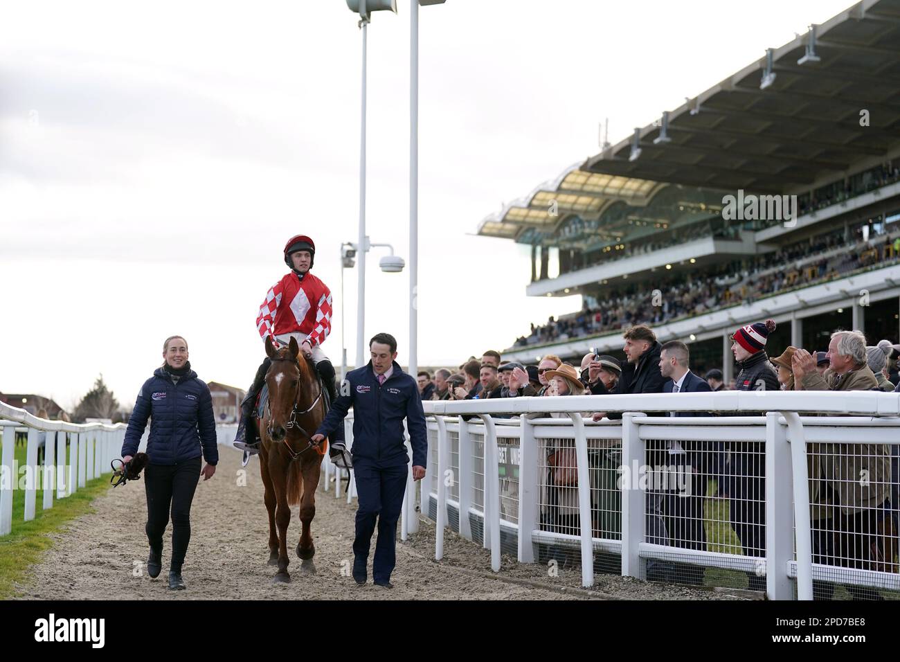 Jazzy Matty and jockey Michael O'Sullivan make their way back in after ...