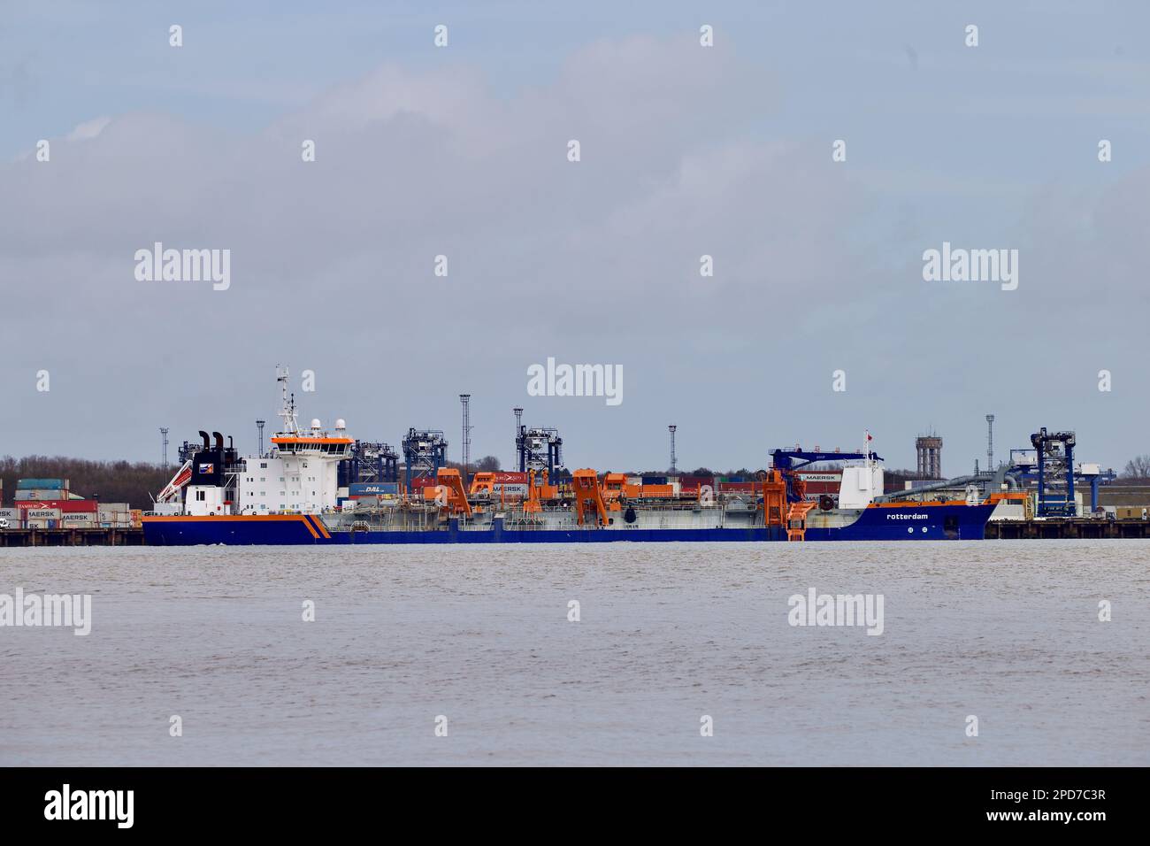 Trailing Suction Hopper Dredger Rotterdam working in the Port of ...