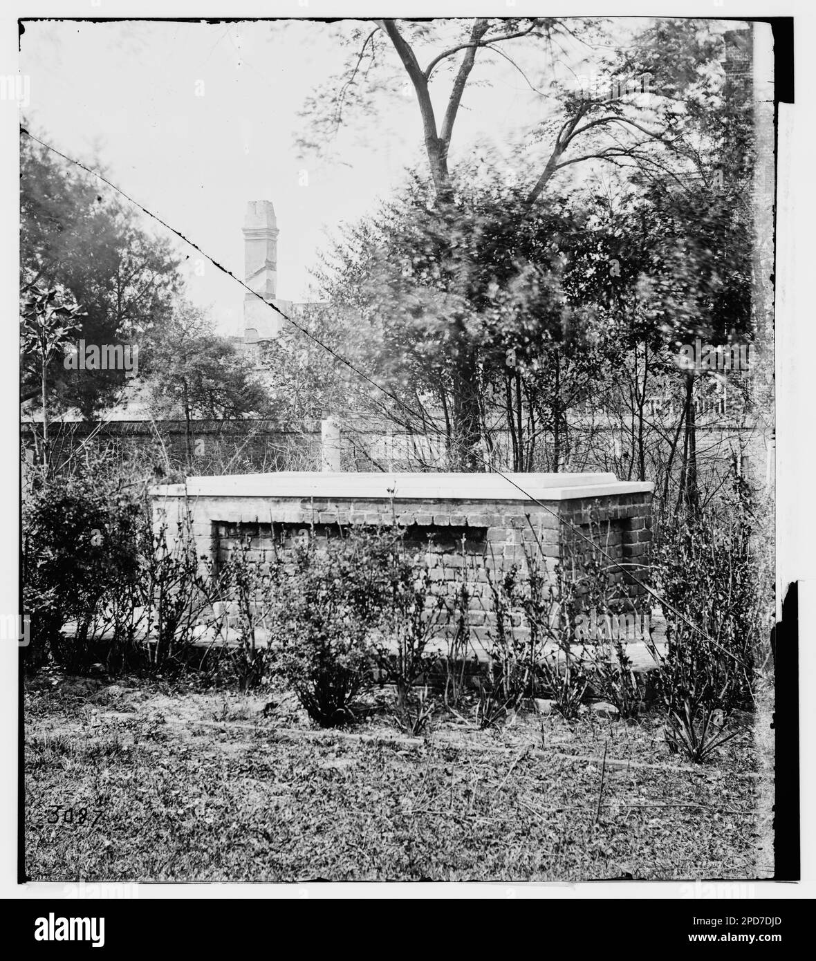 Charleston, South Carolina. Grave of John C. Calhoun in front of St. Philip's Church. Civil war ...