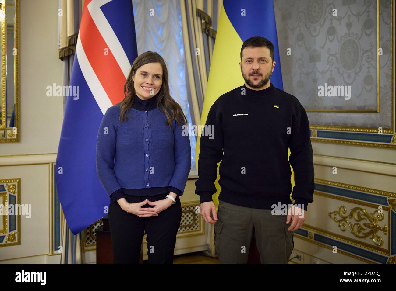 Kyiv, Ukraine. 14th Mar, 2023. Iceland Prime Minister Katrín ...