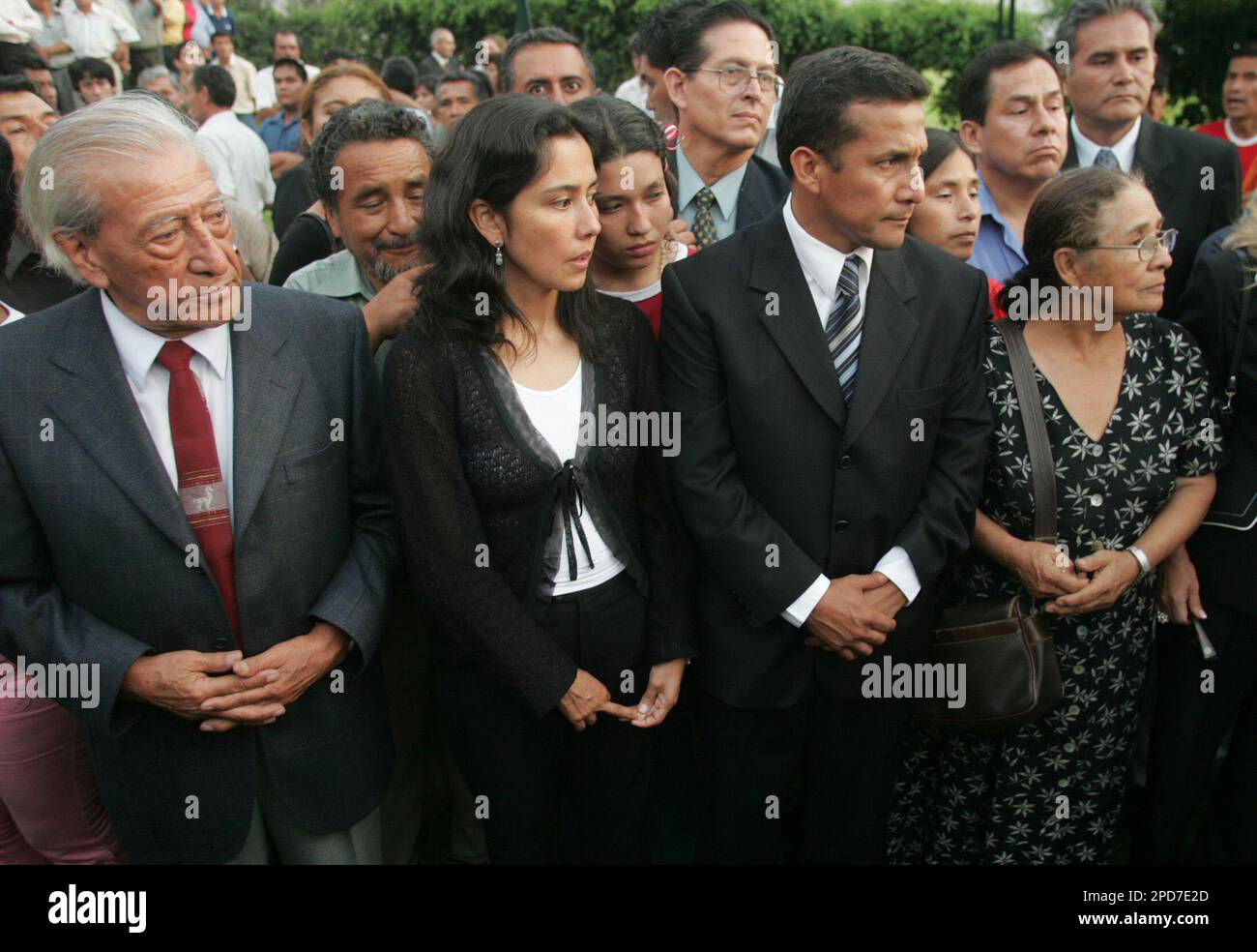 From left to right, Father of Ollanta Humala Isaac Humala, Ollanta's ...