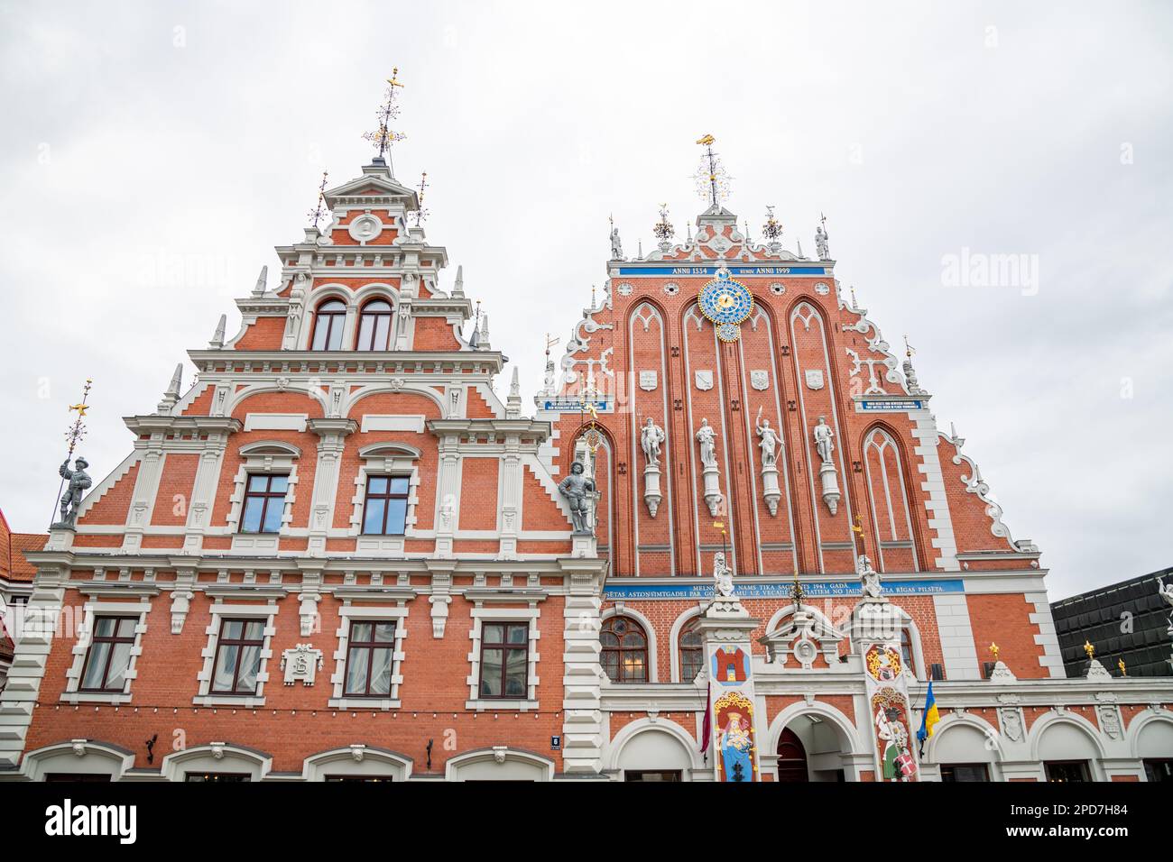 The architecture of buildings in Riga, Latvia Stock Photo - Alamy