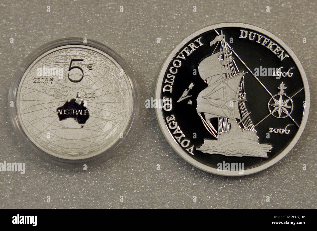 The two coins from a collection marking the 400th anniversary of the ...