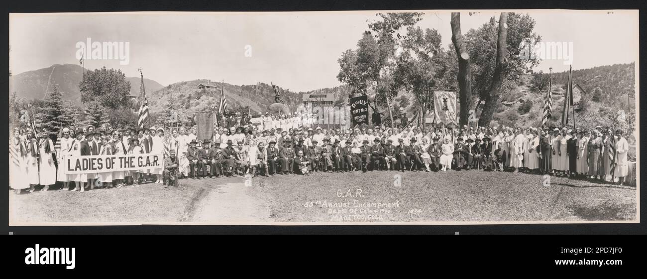 G.A.R. 55th annual encampment, Dept. of Colo. & Wyo., Manitou, Colo ...