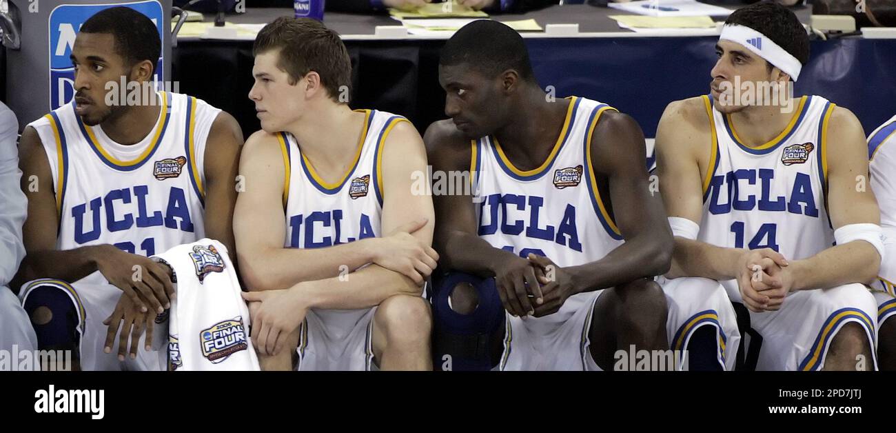 UCLA players Cedric Bozeman, Michael Roll, Alfred Aboya and Lorenzo ...