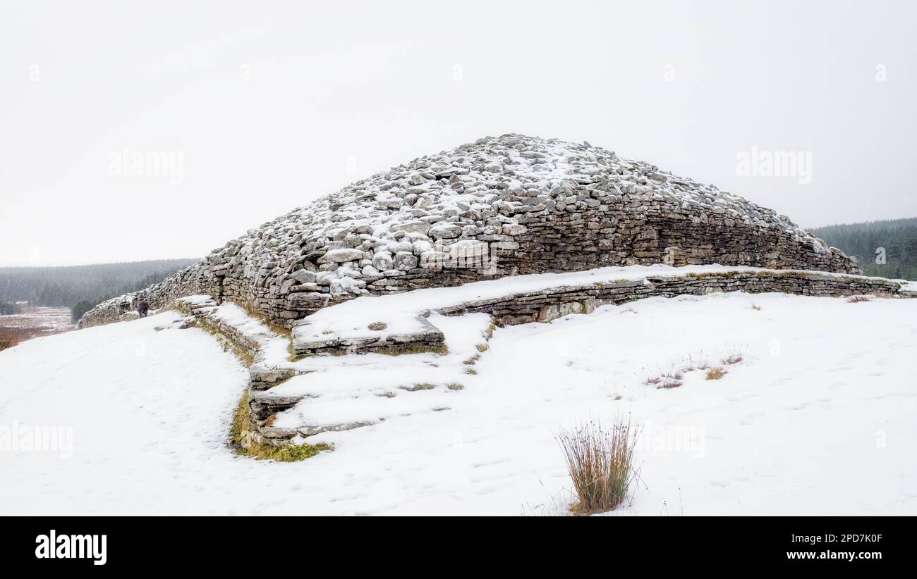 Grey Cairns of Camster Stock Photo - Alamy