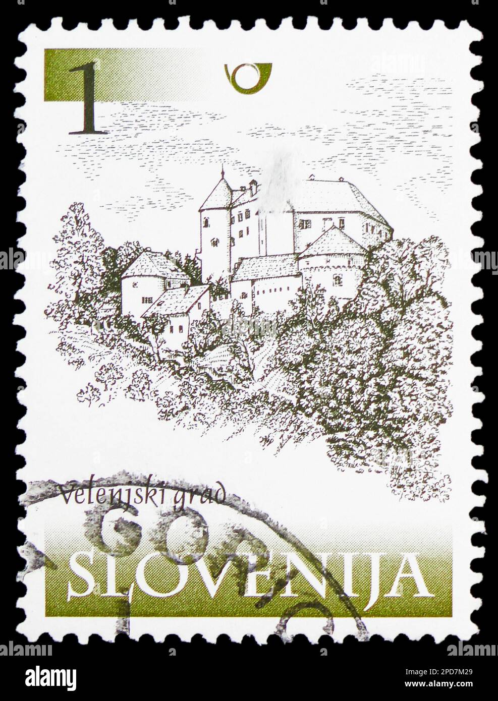 MOSCOW, RUSSIA - FEBRUARY 15, 2023: Postage stamp printed in Slovenia ...